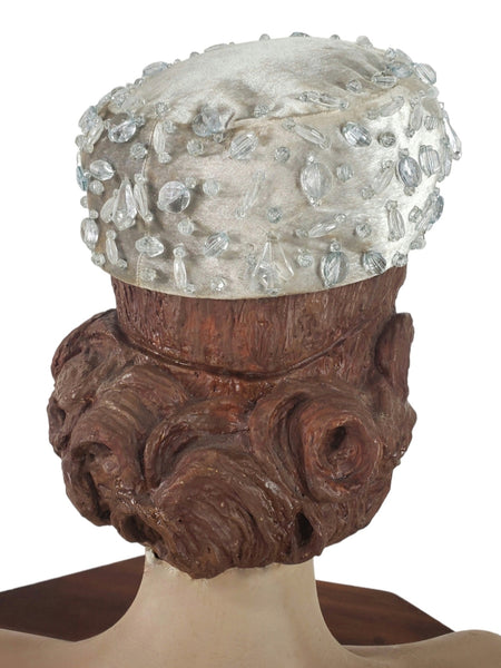 60s Jeweled Silver Velvet Pillbox Hat – Better Dresses Vintage