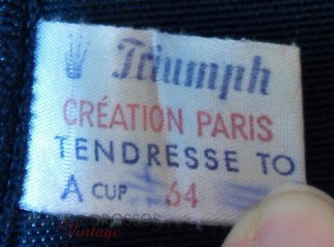 Vintage 50s Bustier Red and Black by Triumph – Better Dresses Vintage