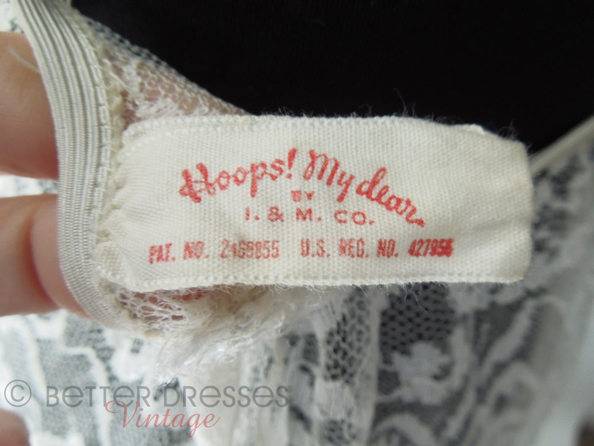 Vintage 1950s 50s Cream Lace Crinoline Half-Slip Petticoat by Hoops! My ...