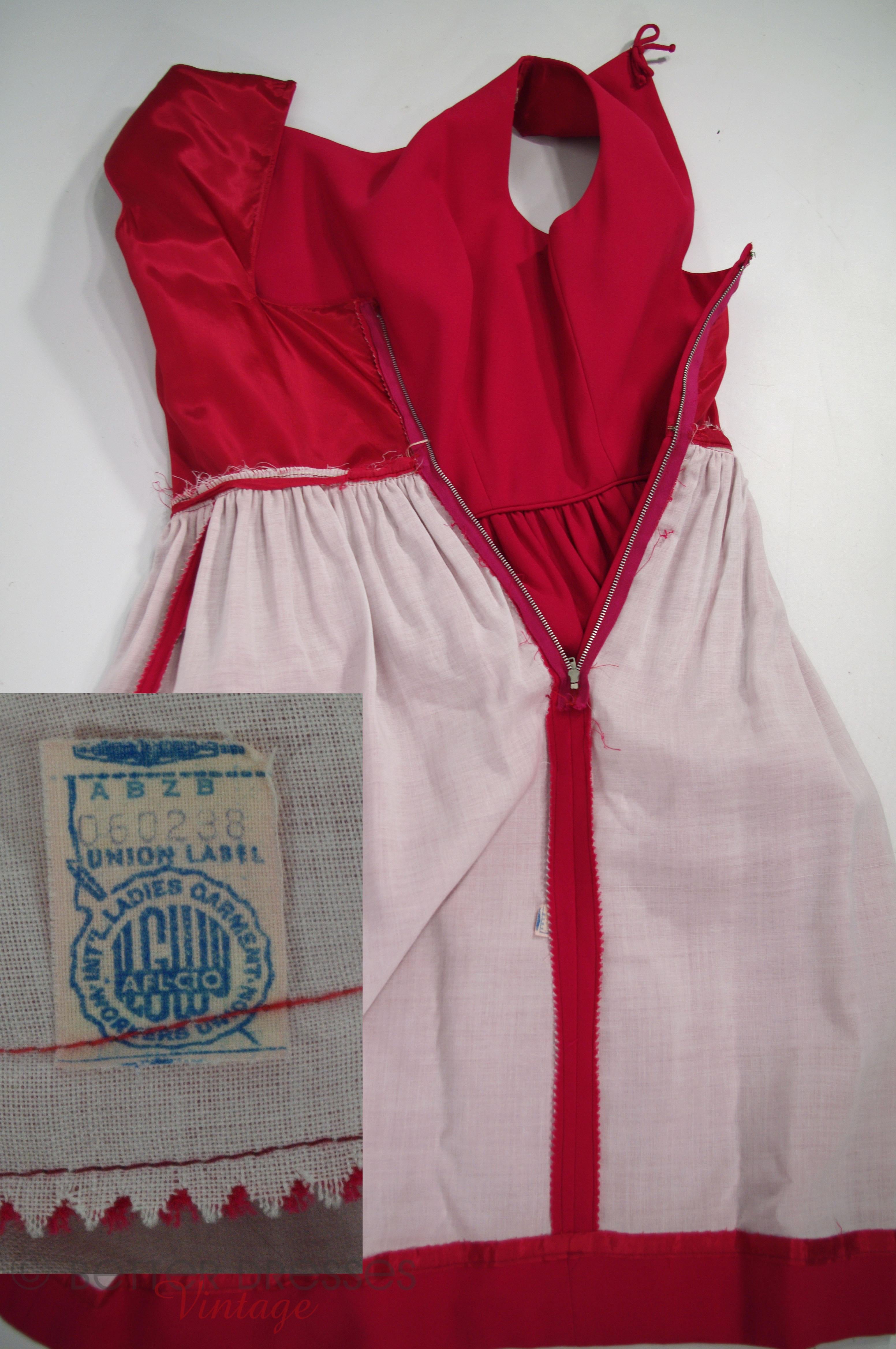 50s/60s Raspberry Red Cocktail Dress – Better Dresses Vintage