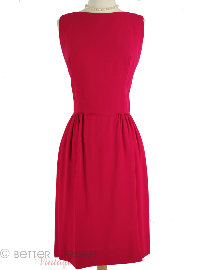 50s/60s Raspberry Red Cocktail Dress – Better Dresses Vintage