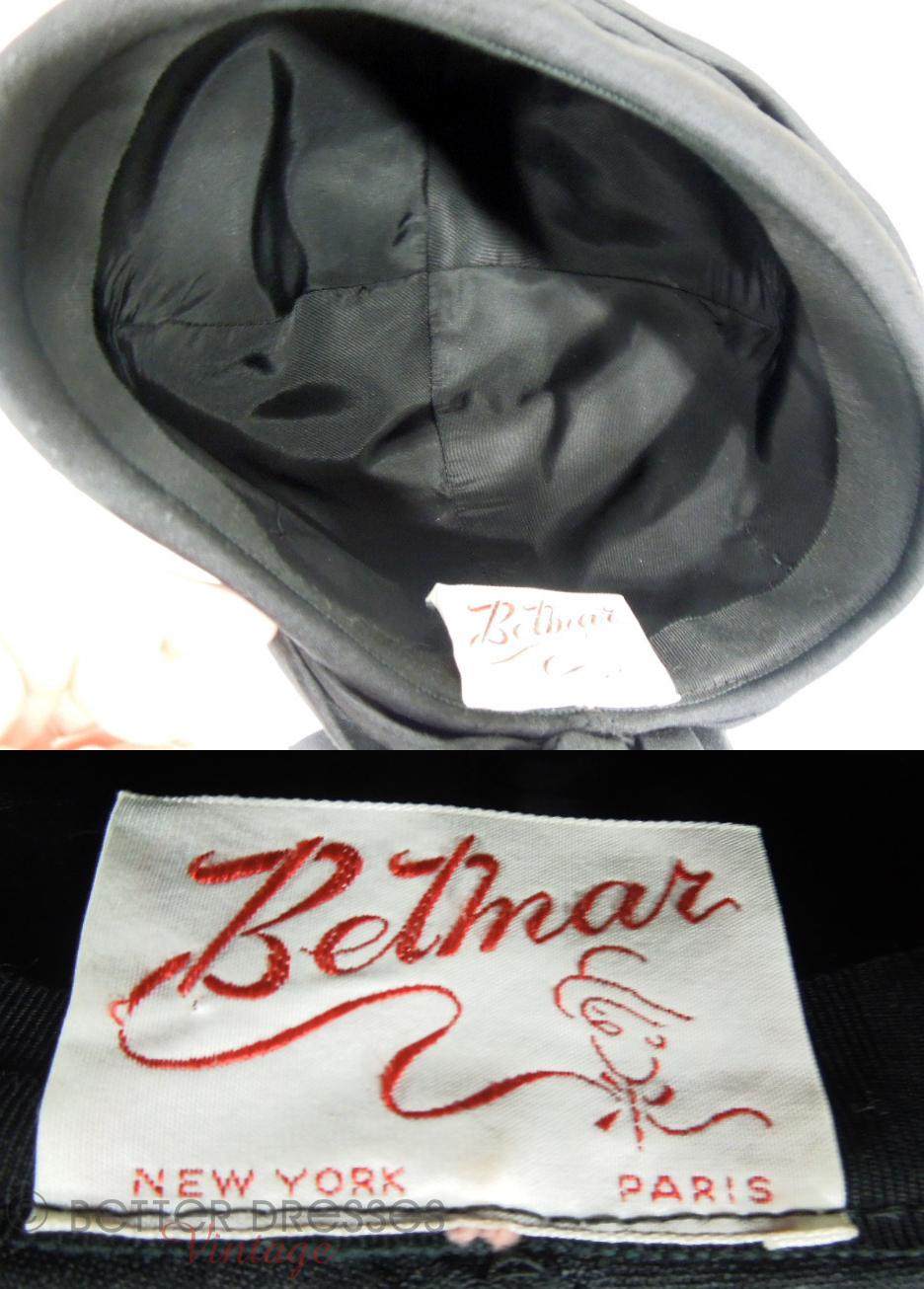 60s Black Turban Hat by Betmar – Better Dresses Vintage