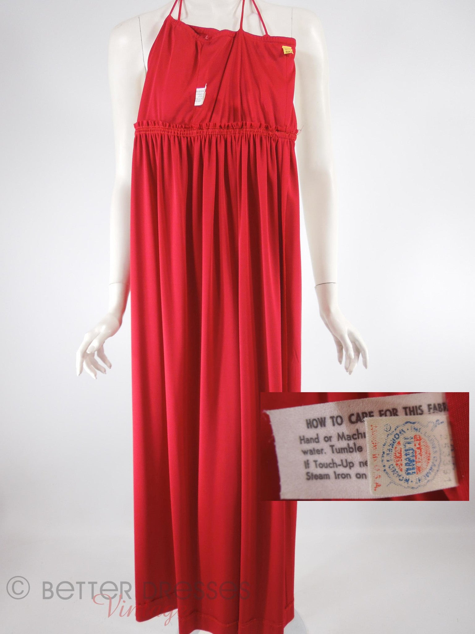 70s Red Maxi Dress – Better Dresses Vintage
