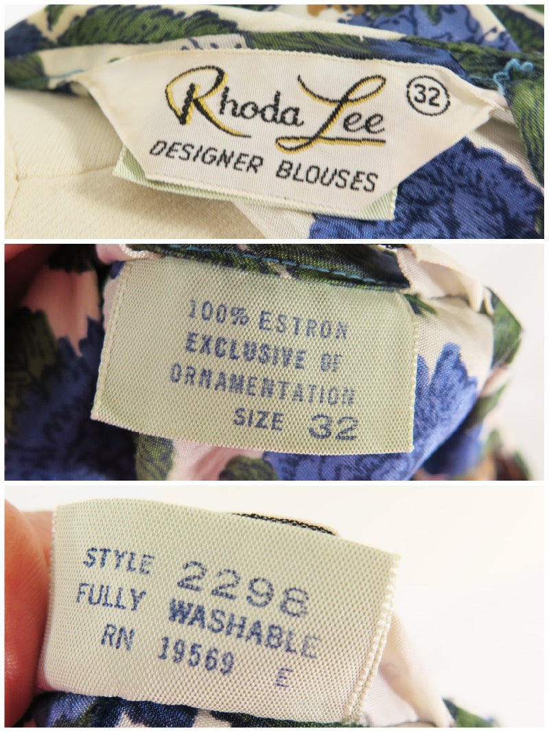 60s Short Sleeve Floral Blouse by Rhoda Lee - sm, med – Better Dresses ...