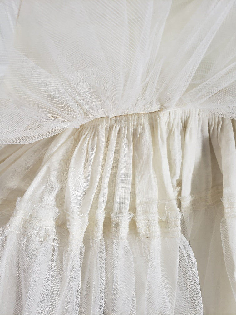 40s/50s Vtg Flat-Front Full-Length Crinoline – Better Dresses Vintage